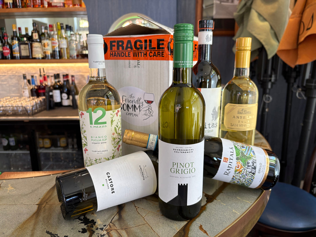 White 6-pack subscription - $180p/m – The Friendly Somm